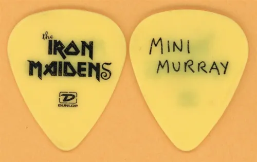 Iron Maidens Sara Marsh Vintage Guitar Pick - 2007 US Tour | Autographia