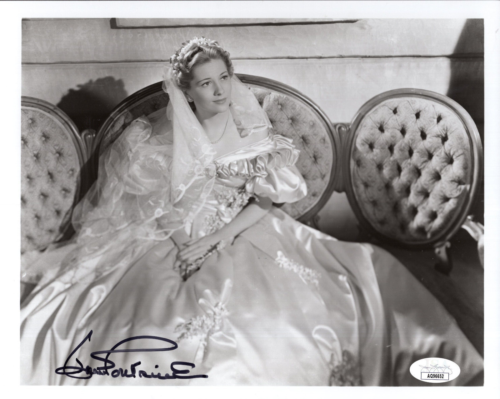 JOAN FONTAINE HAND SIGNED 8x10 PHOTO HOLLYWOOD LEGEND JSA | Autographia