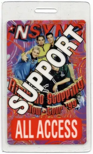 N Sync 1999 Concert Tour Laminated Backstage Pass | Autographia