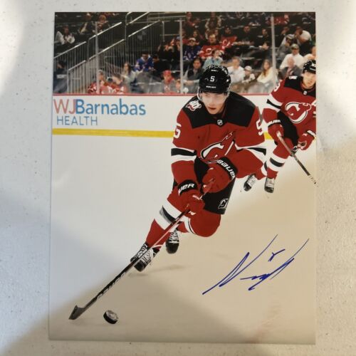 NEW JERSEY DEVILS- SIMON NEMEC SIGNED AUTOGRAPH 8x10 PHOTO PICTURE COA ...