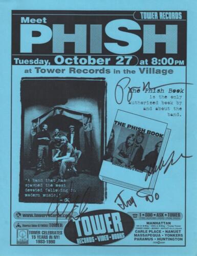 Phish Full Band Signed Autograph 8.5x11 Book Advertisement Photo w/ PSA ...