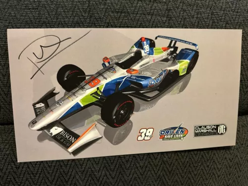 Pippa Mann Indy 500 Signed Car Promo Hero Card Indianapolis | Autographia