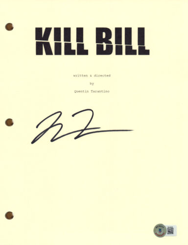 Quentin Tarantino Signed Autograph Kill Bill Movie Script Screenplay ...