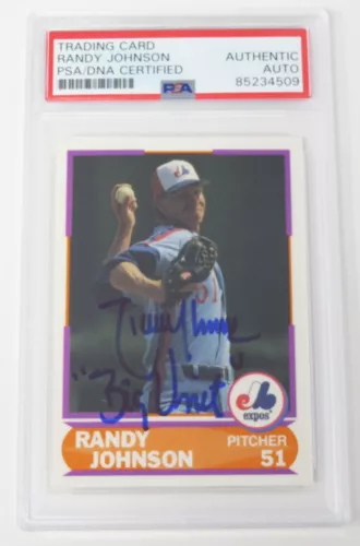 Randy Johnson HOF Signed Auto 1989 Score Young Superstar Rookie Card 32 ...