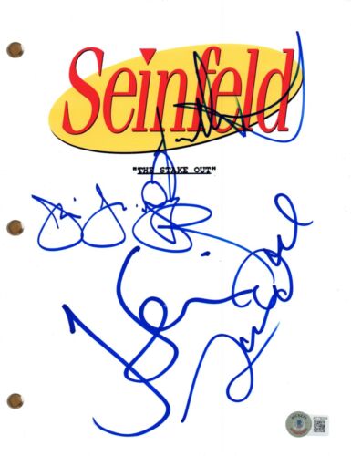 Seinfeld Cast Signed Autograph Pilot Script Jerry Julia Jason Larry ...