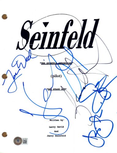 Seinfeld Cast Signed Pilot Script Screenplay Jerry Julia Jason Larry x4 ...