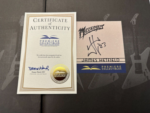 Signed "Messengers: The Guitars of James Hetfield" with COA | Autographia