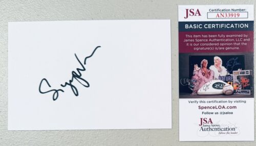 Sigourney Weaver Signed Autographed 4x6 Card JSA Certified Ghostbusters ...