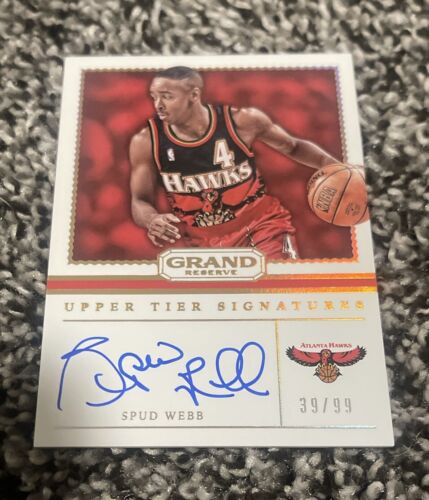 Spud Webb 2016-17 Grand Reserve Upper Tier Signatures Auto /99 ...