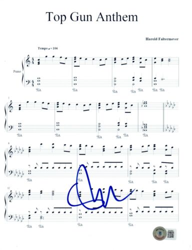 Steve Stevens Signed Autograph Top Gun Anthem Sheet Music Page 8.5x11 ...