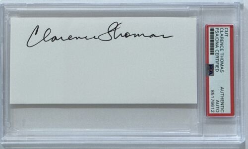 SUPREME COURT JUSTICE CLARENCE THOMAS SIGNED CUT SIGNATURE AUTOGRAPH ...