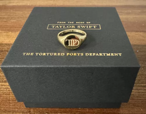 Taylor Swift TTPD Tortured Poets Department Gold Ring Size 5 SOLDOUT IN ...