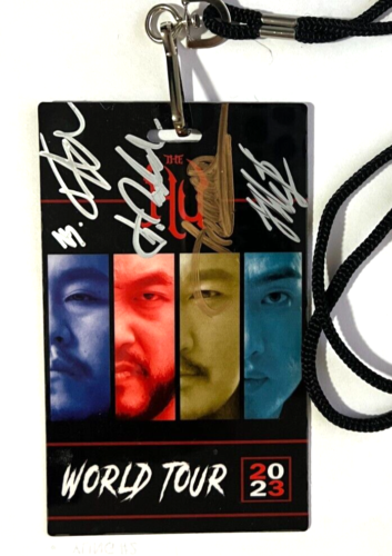 The HU band REAL hand SIGNED World Tour VIP Pass Laminate by all 4 ...