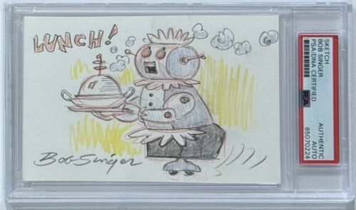 The Jetsons Rosey The Robot Drawing Sketch Signed & Drawn By Bob Singer ...