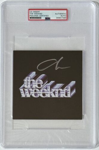 The Weeknd Signed CD Dawn FM Album Cover Art Card Autograph PSA DNA COA ...