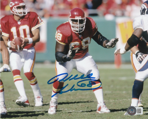 WILL SHIELDS Signed Kansas City CHIEFS 8x10 PHOTO Beckett Authenticated ...