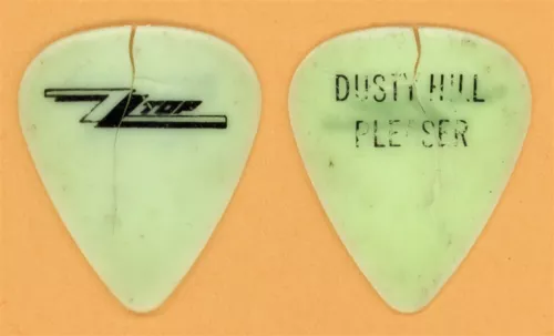 ZZ Top Dusty Hill Vintage Guitar Pick - 1984 Afterburner Tour - Stage ...