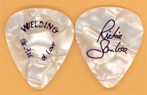 Bon Jovi Richie Sambora Weilding Axe Vintage Guitar Pick - 2003 Bounce ...