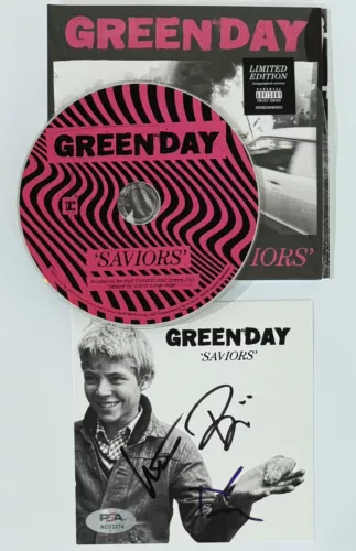 Signed Green Day Autographed Memorabilia, Guitar & Posters For Sale ...