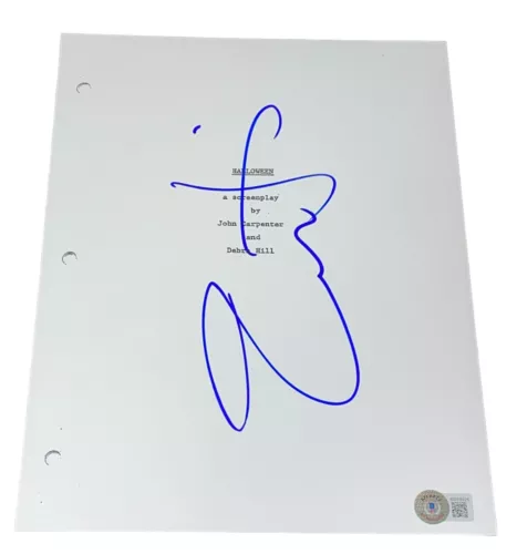 Jamie Lee Curtis Signed Autograph Halloween Movie Script Screenplay BAS ...