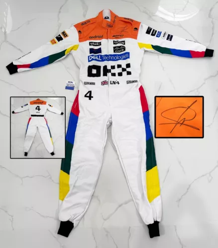 Lando Norris Signed Race Suit 2023 Silverstone GP McLaren Formula 1 F1 ...