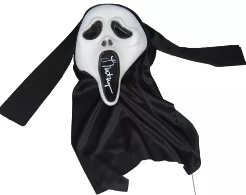 LAURIE METCALF signed (SCREAM) Ghostface mask Mrs Loomis BECKETT ...