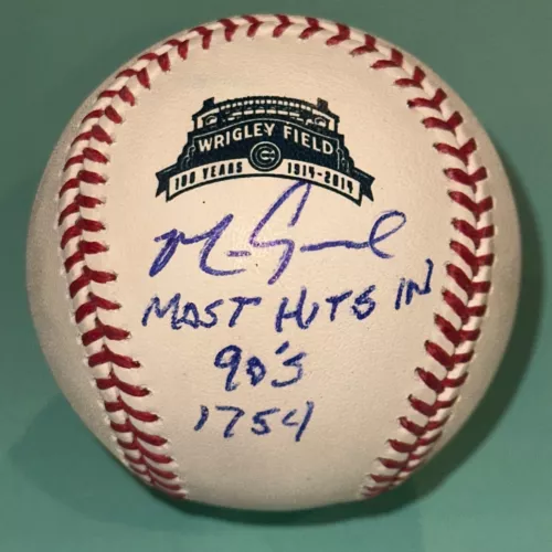 MARK GRACE Signed Official WRIGLEY 100th Ann. Baseball Beckett & MOST ...