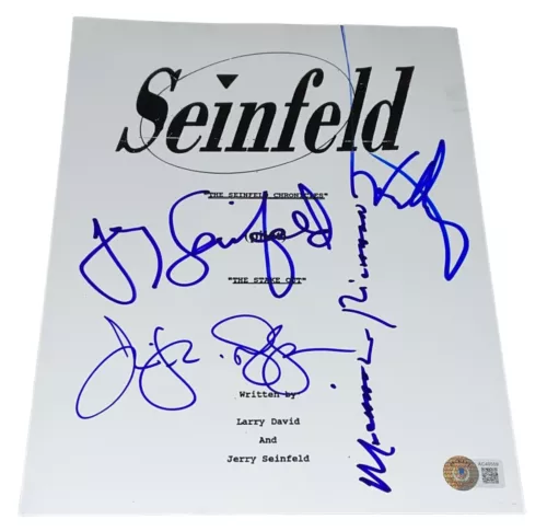 Seinfeld Cast 4+ Signed Autograph "Pilot" The Stake Out Full Script ...