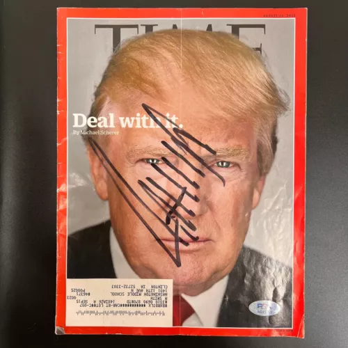 Donald Trump Signed TIME Magazine PSA Authenticated Autographed ...