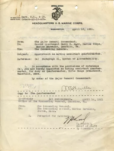 Gen Wendell Neville MOH USMC Marine Commandant Thomas Holcomb Signed ...