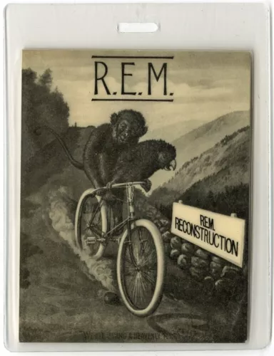 REM 1985 Reconstruction Concert Tour Vintage Laminated Backstage Pass ...