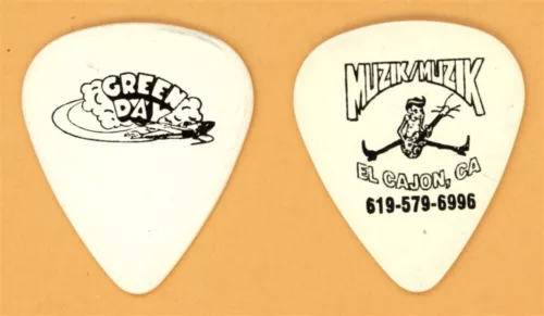 Green Day Billy Joe Armstrong Vintage Guitar Pick - 1994 Dookie Tour ...