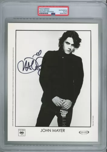 JOHN MAYER SIGNED 8X10 PHOTO PSA DNA 84843997 RARE VINTAGE FULL ...