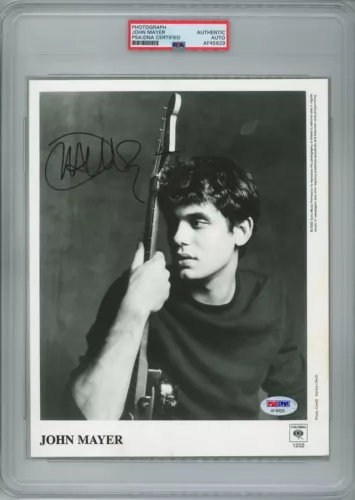 JOHN MAYER SIGNED 8X10 PHOTO PSA DNA AF45629 RARE VINTAGE FULL ...