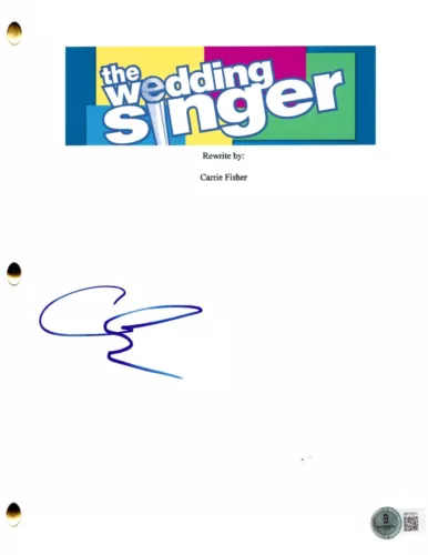 Adam Sandler Signed The Wedding Singer Script Authentic Autograph ...