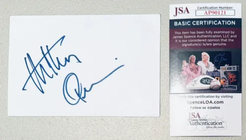 Anthony Quinn Signed Autographed 4x6 Card JSA Cert Lawrence Of Arabia ...