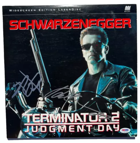 ARNOLD SCHWARZENEGGER & ROBERT PATRICK SIGNED TERMINATOR 2 MOVIE ...