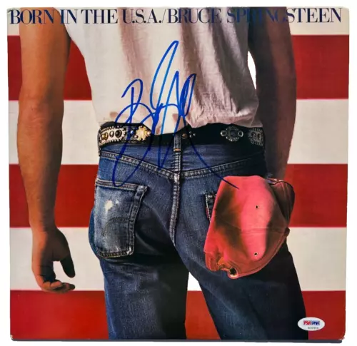 BRUCE SPRINGSTEEN SIGNED AUTOGRAPHED BORN IN THE USA VINYL ALBUM RECORD ...