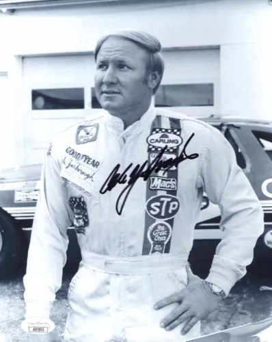 CALE YARBOROUGH HAND SIGNED 8x10 PHOTO AMAZING POSE NASCAR LEGEND JSA ...