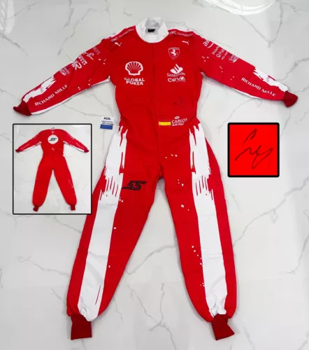 Carlos Sainz Signed Race Suit 2023 Las Vegas GP Ferrari Formula 1 F1 ...