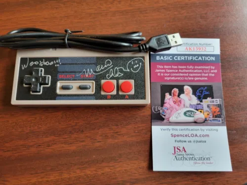 CHARLES MARTINET AUTOGRAPHED NINTENDO CONTROLLER BRAND NEW SIGNED MARIO ...