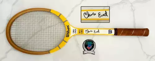 Chris Evert Signed Tennis Racquet Beckett BAS 1 COA | Autographia