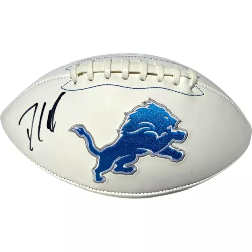 DAN CAMPBELL SIGNED AUTOGRAPHED DETROIT LIONS LOGO FOOTBALL JSA ...