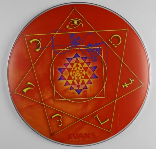 Danny Carrey Tool Signed Autograph Drum Head 14" Drumhead | Autographia