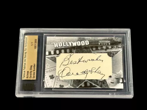 Dorothy Shay Park Avenue Hillbillie Signed Autograph Famous Fabrics Ink ...