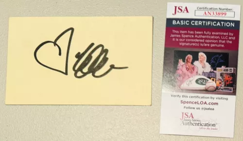 Elle Macpherson Signed Autographed 3.5 x 5.5 Card JSA Cert Model Batman ...