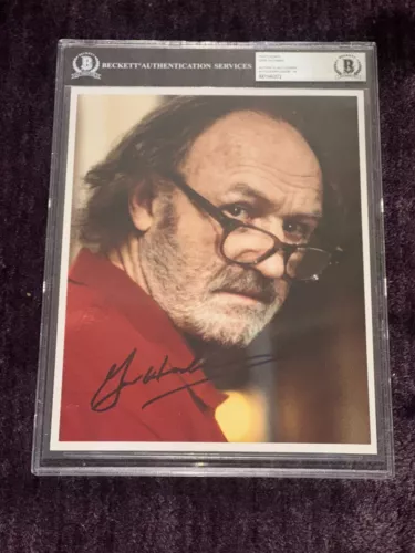 GENE HACKMAN Signed 8 X 10 PHOTO BAS Beckett Auth. & Encapsulated AUTO ...