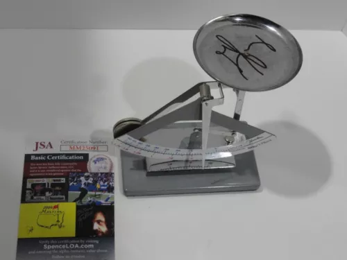 GEORGE JUNG SIGNED GRAM OUNCE SCALE BOSTON GEORGE INSCRIPTION JSA COA ...