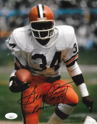 Greg Pruitt signed Cleveland Browns 8x10 photo autographed #4 JSA ...