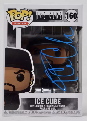 Ice Cube Signed Funko Pop! Rocks Ice Cube #160 Figure N.W.A Autograph ...